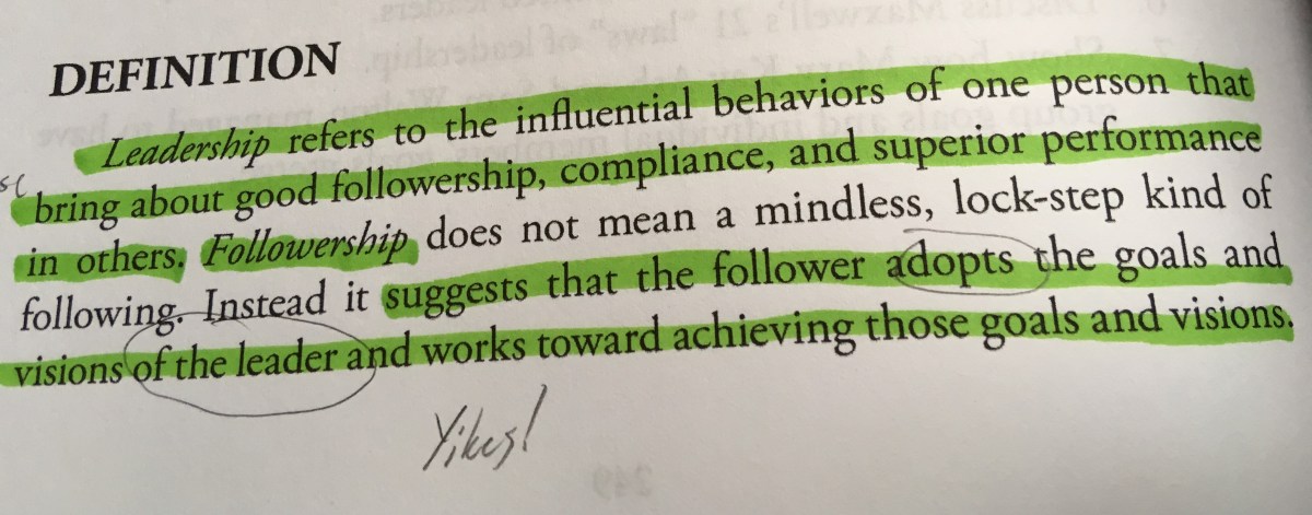 A Followership Definition of Servant Leadership? – Embracing Followership